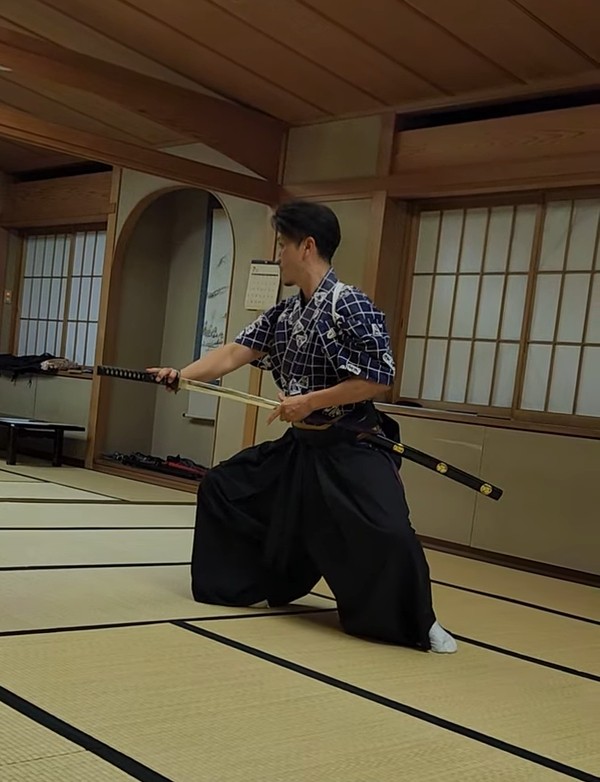 Samurai Experience in Tokyo | Sword Choreography (Tate) with Shiden-ryu